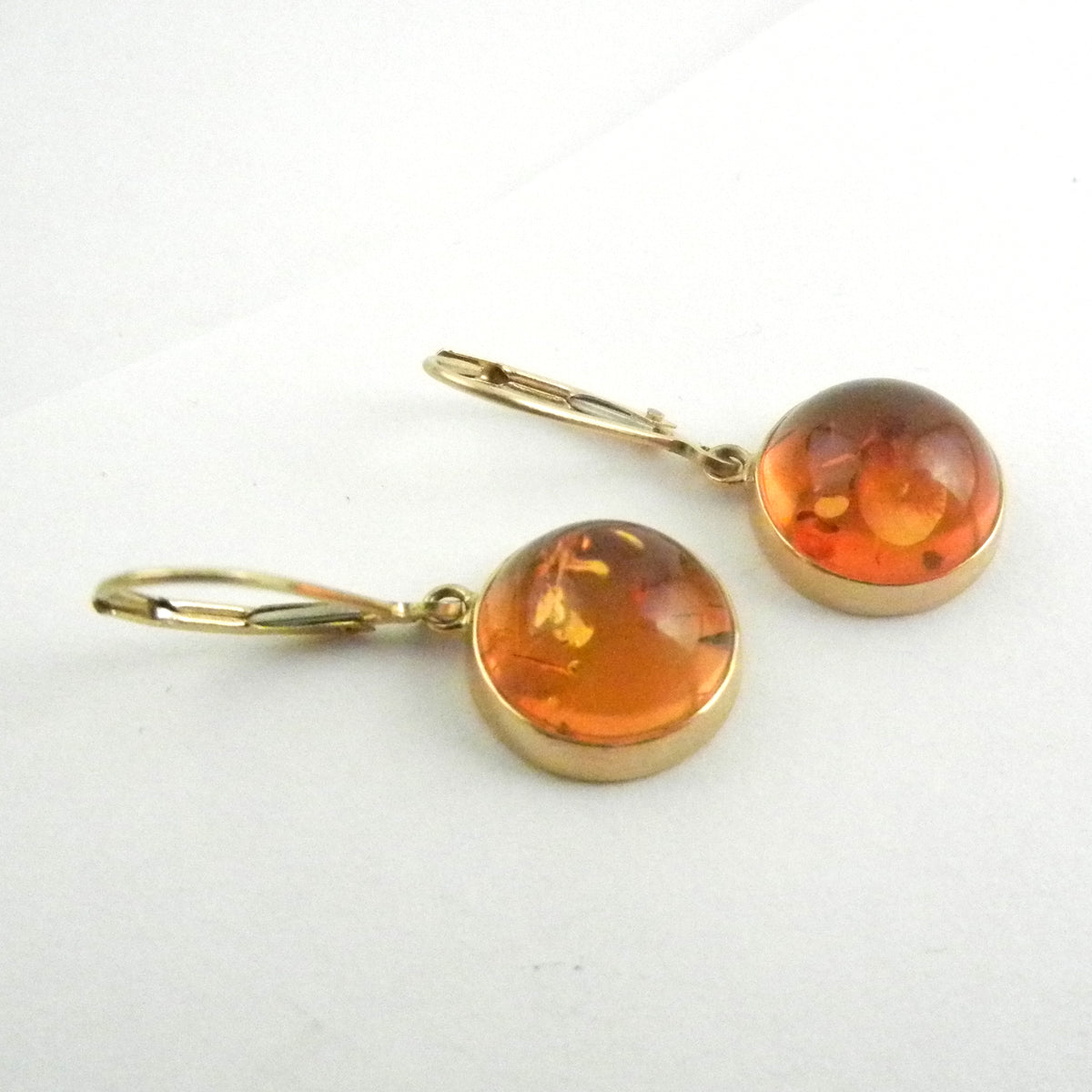 Amber Drop Earrings – Gold Works USA